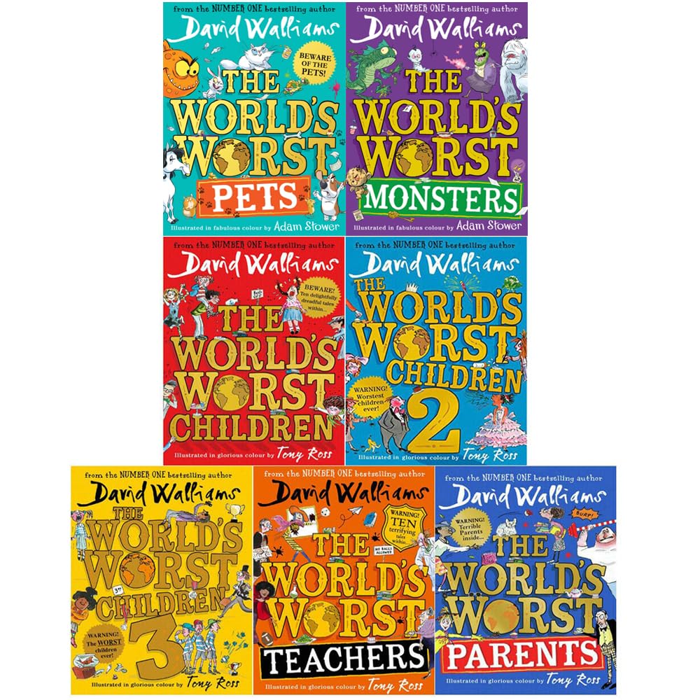 David Walliams World's Worst 7 Books Collection Set (World's Worst ...