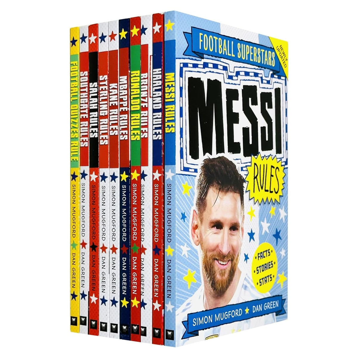 Football Superstars 10 Books Collection Set By Simon Mugford & Dan ...