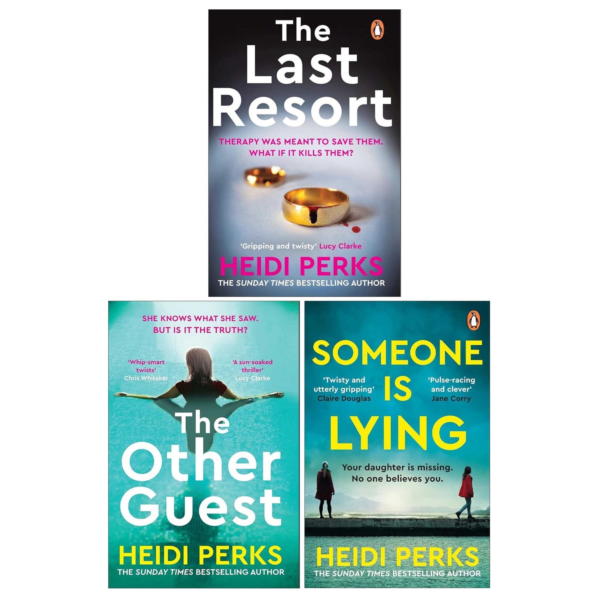 Heidi Perks 3 Books Collection Set The Last Resort, The Other Guest ...