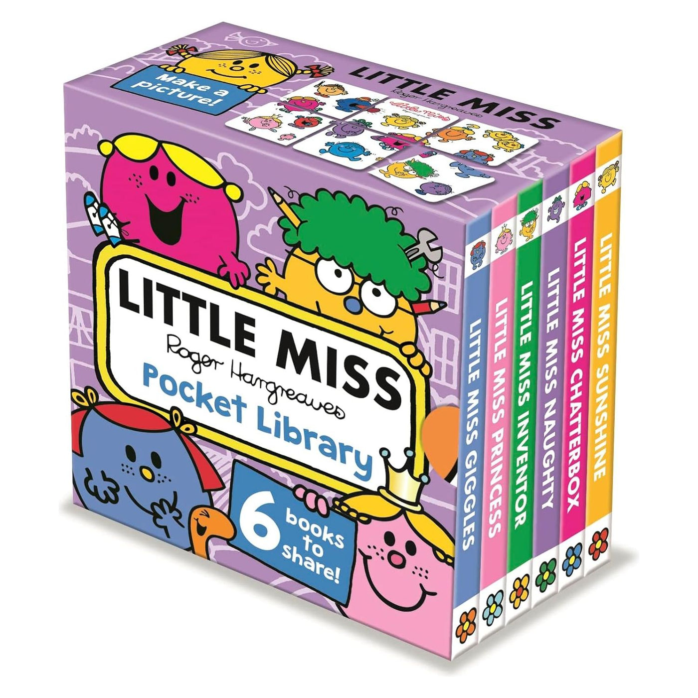 Little Miss: Pocket Library: Six board books for toddlers to enjoy by ...
