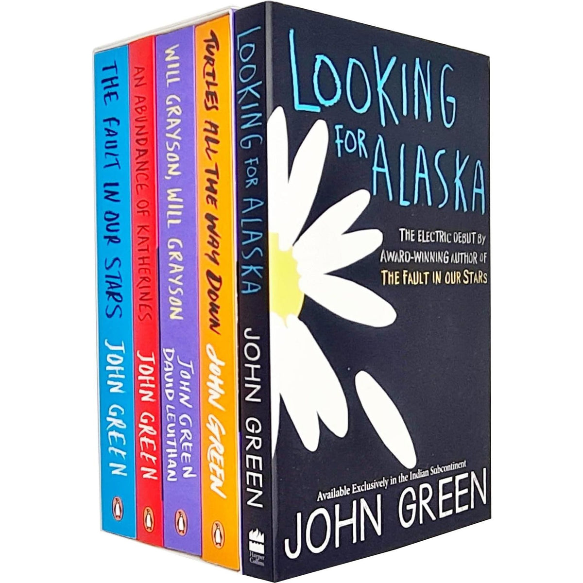 John Green Collection 5 Books Set (Looking For Alaska, Turtles All the ...