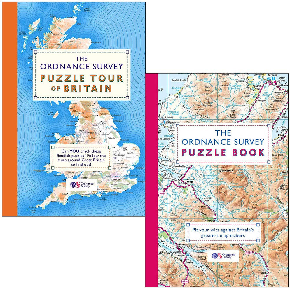 The Ordnance Survey Puzzle Book Collection 2 Books Set by Dr Gareth ...