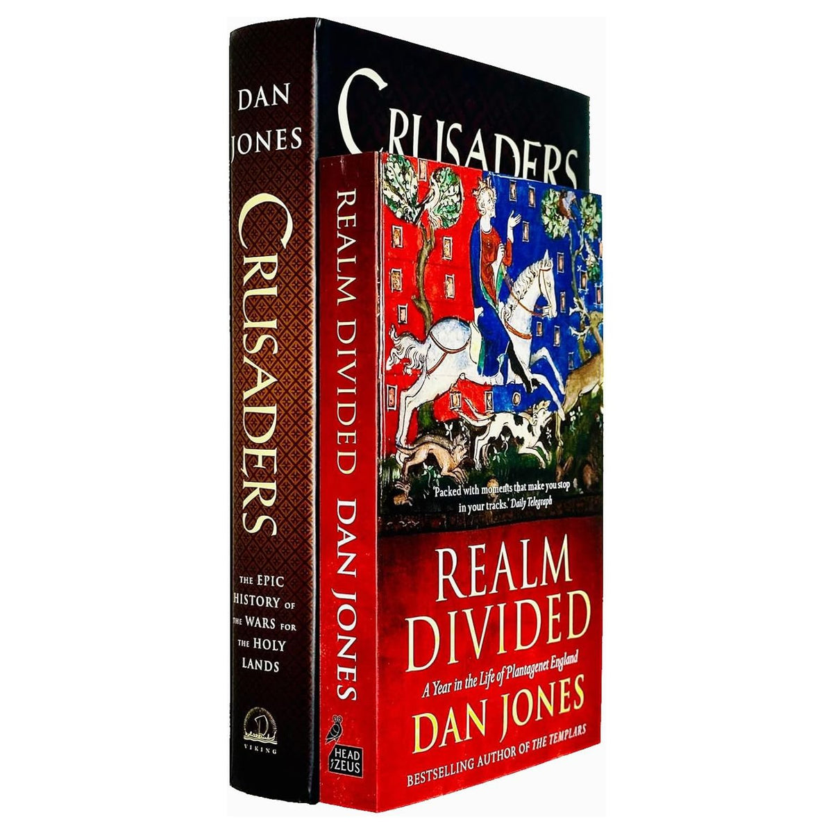 Dan Jones Collection 2 Books Set (Realm Divided & [Hardcover] Crusaders ...