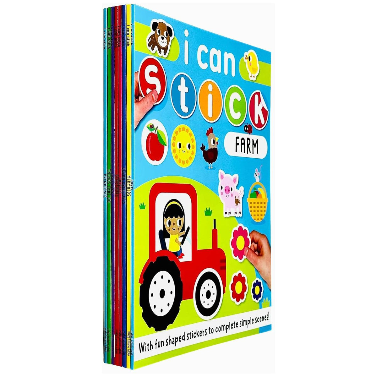 I Can Stick Collection 8 Books Set By Make Believe Ideas (Sticker & Co ...