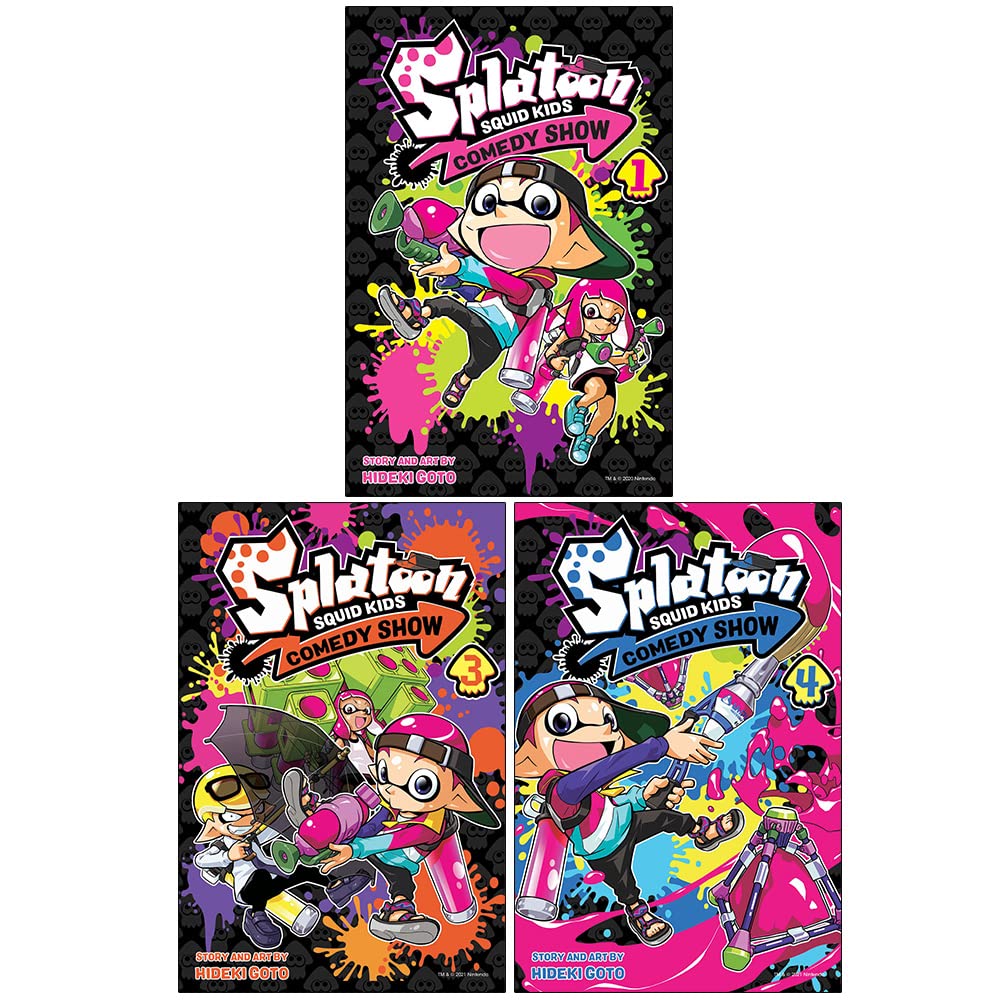 Splatoon Squid Kids Comedy Show Series 3 Books Set by Hideki Goto Vols ...