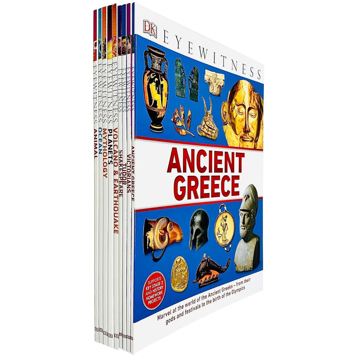 DK Eyewitness Collection 9 Books Set (Ancient Greece, Victorians, Tudor ...