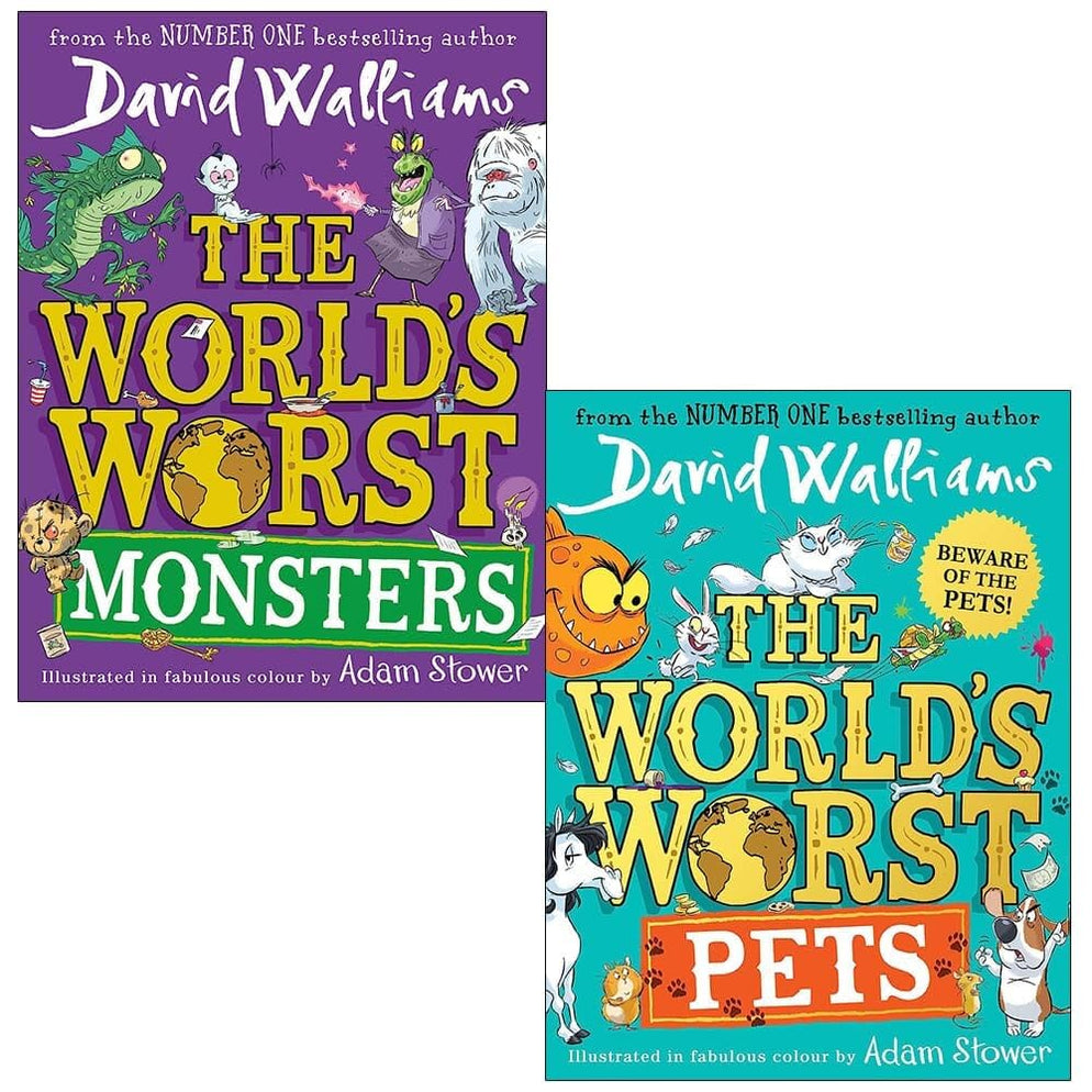 The World's Worst Monsters and Pets 2 Books Collection Set (Illustrated ...