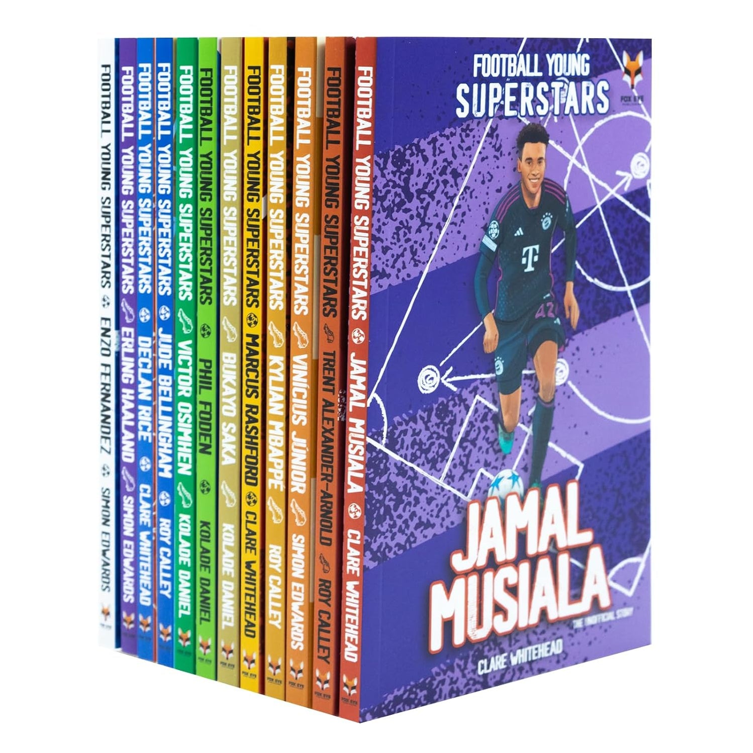 Football Young Superstars 12 Books Box Set: Jude Bellingham, Marcus ...