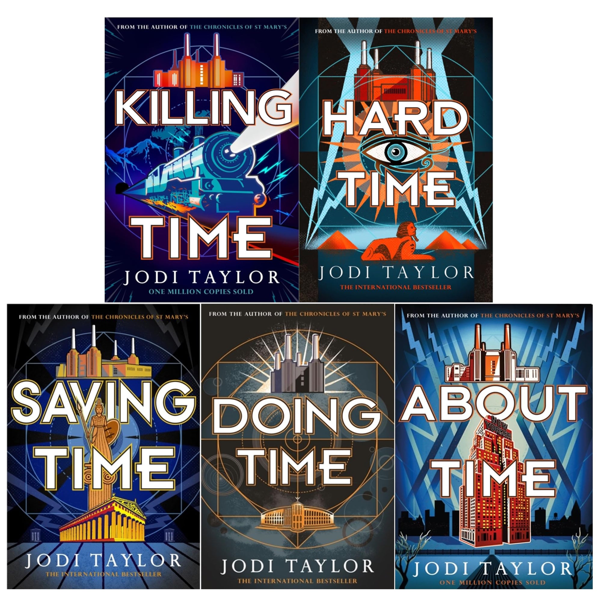 Jodi Taylor Time Police Series 5 Books Collection Set (Saving Time ...
