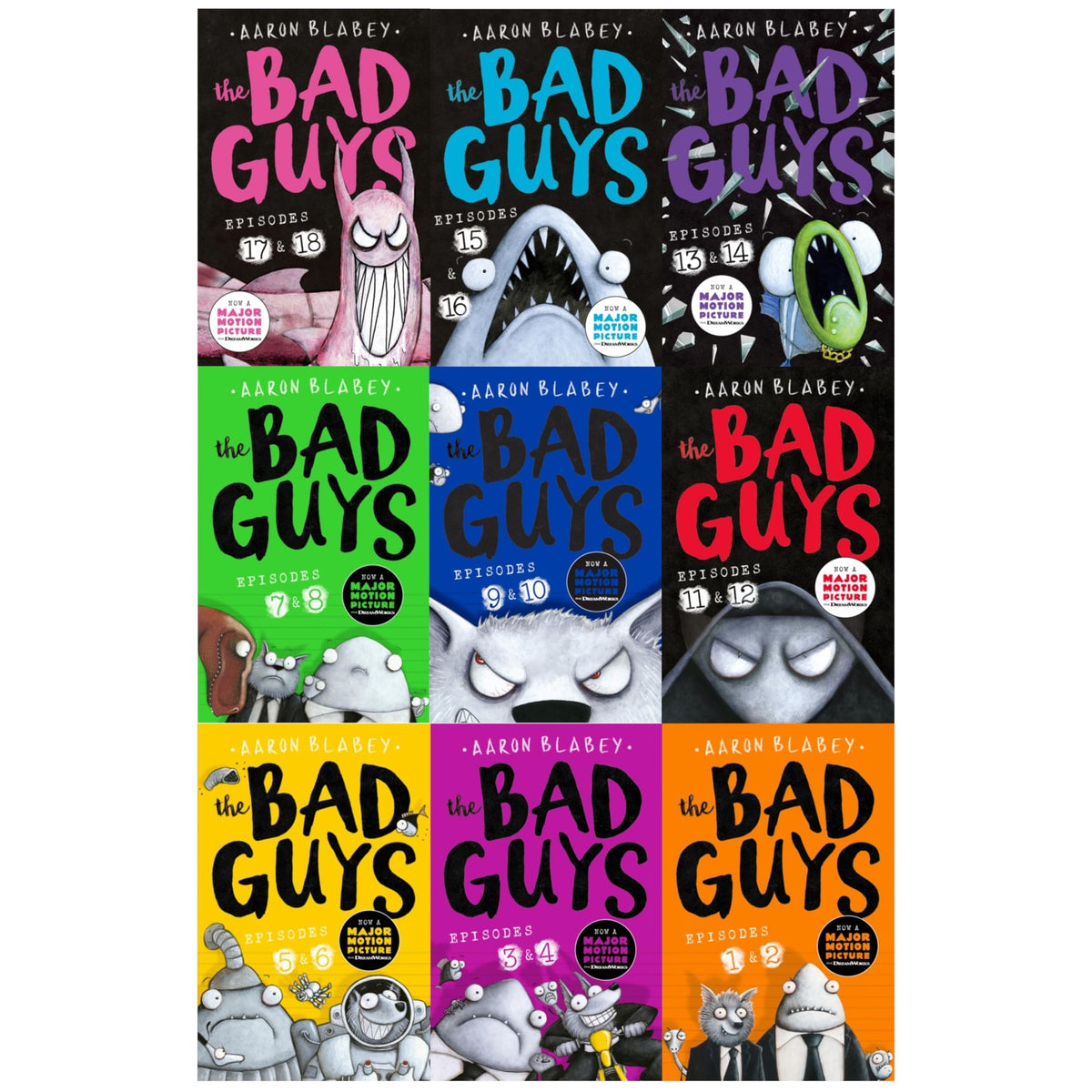 The Bad Guys Episodes 1-18 Collection 9 Books Set by Aaron Blabey — The ...