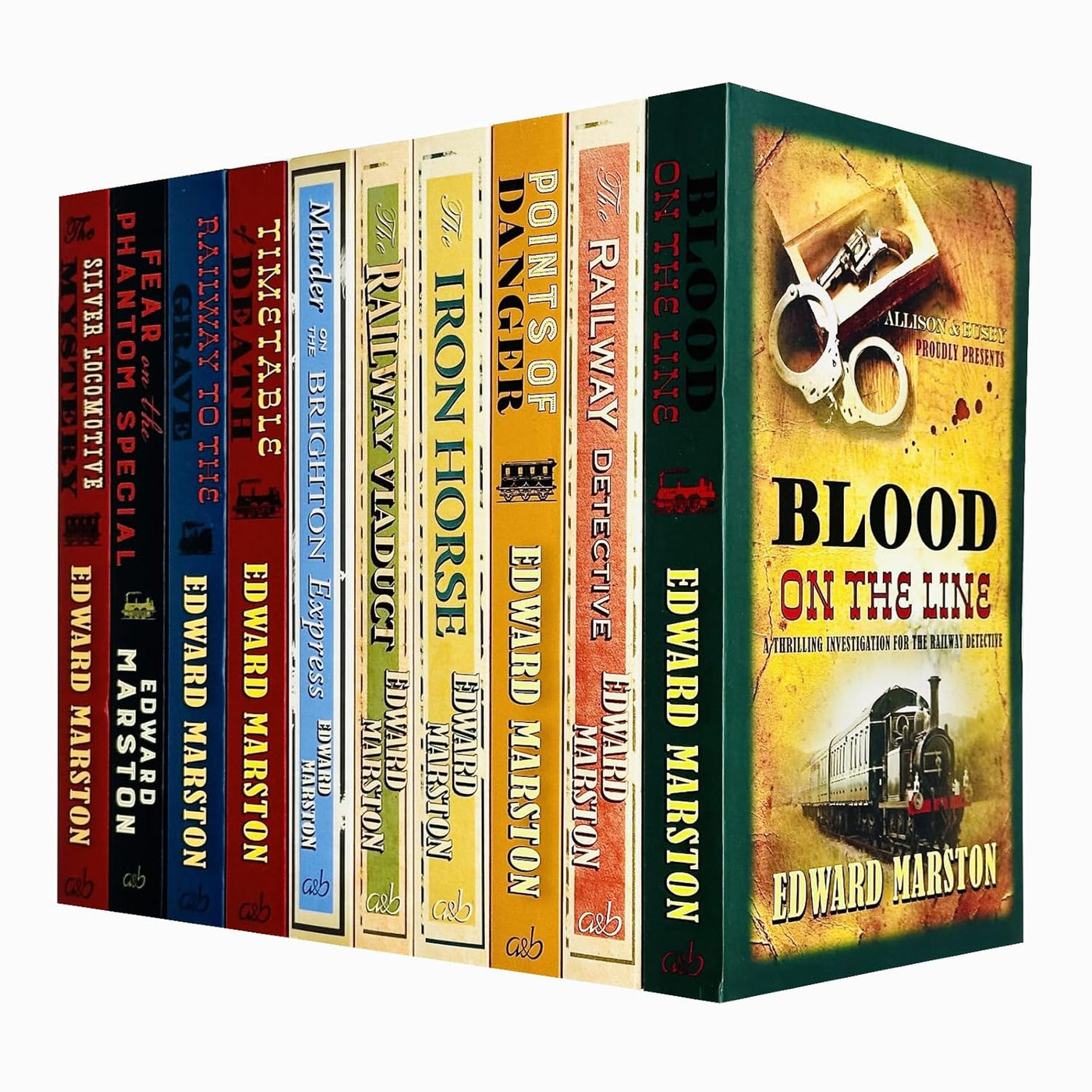 Edward Marston Railway Detective Collection 10 Books Set (Points of ...
