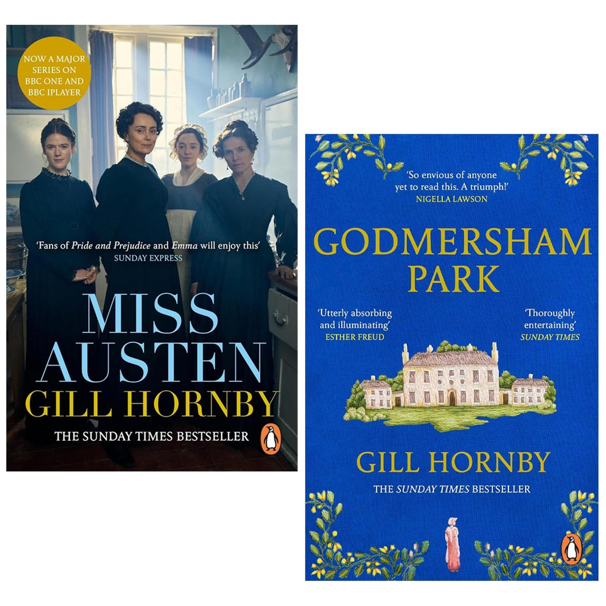 Gill Hornby 2 Books Collection Set (Miss Austen and Godmersham Park ...