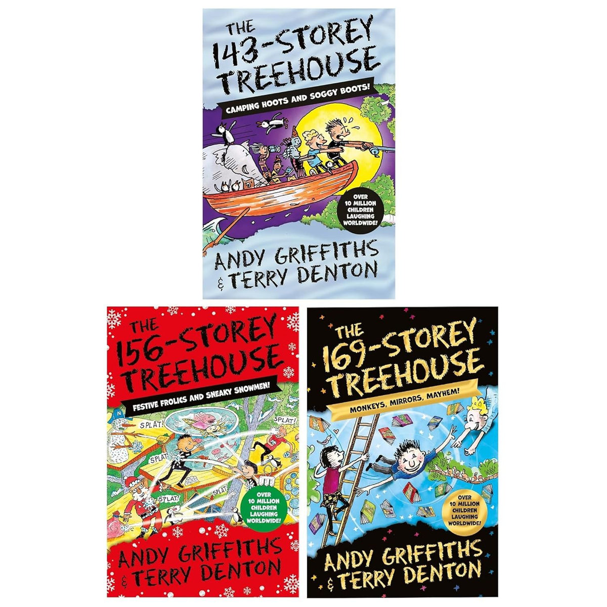 The Treehouse Series (Book 11-13) by Andy Griffiths Illustrated 3 Book ...