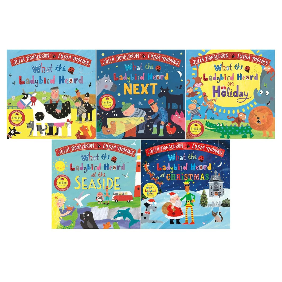 What the Ladybird Heard Series 5 Books Collection Set by Julia ...