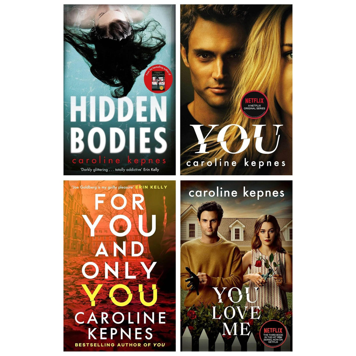 You Series 4 Books Collection Set (You, Hidden Bodies, You Love Me and ...