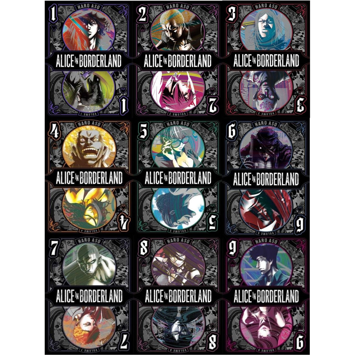 Alice in Borderland 9 Books Collection Set (Volumes 1-9) by Haro Aso ...