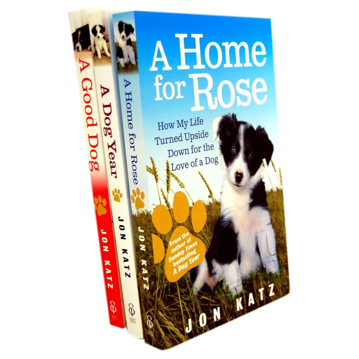Jon Katz 3 Books Collection Set (A Dog Year, A Good Dog, A Home for Ro ...
