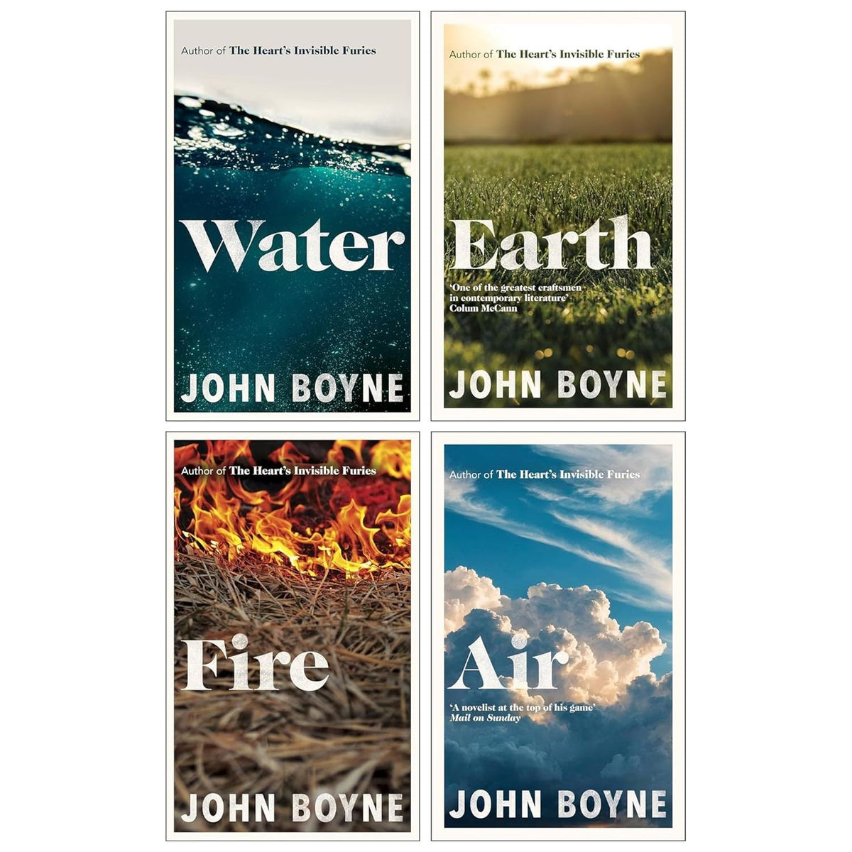 John Boyne 4 Books Collection Set (Water, Earth, Fire & Air) — The Book ...