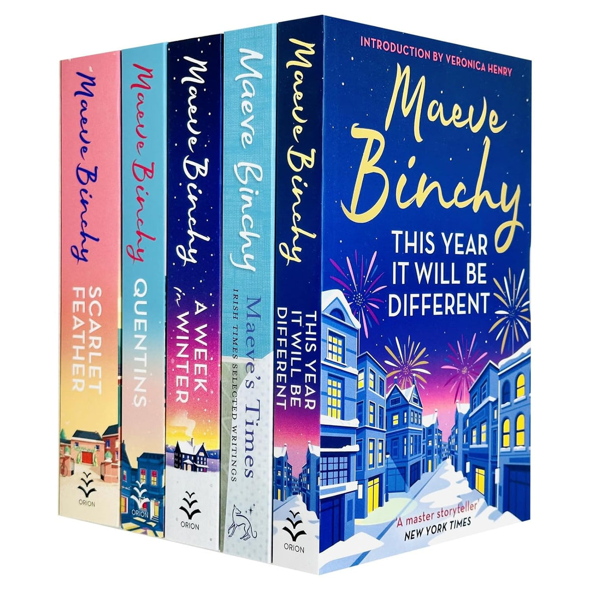 Maeve Binchy Collection 5 Books Set (Scarlet Feather, This Year It Wil ...