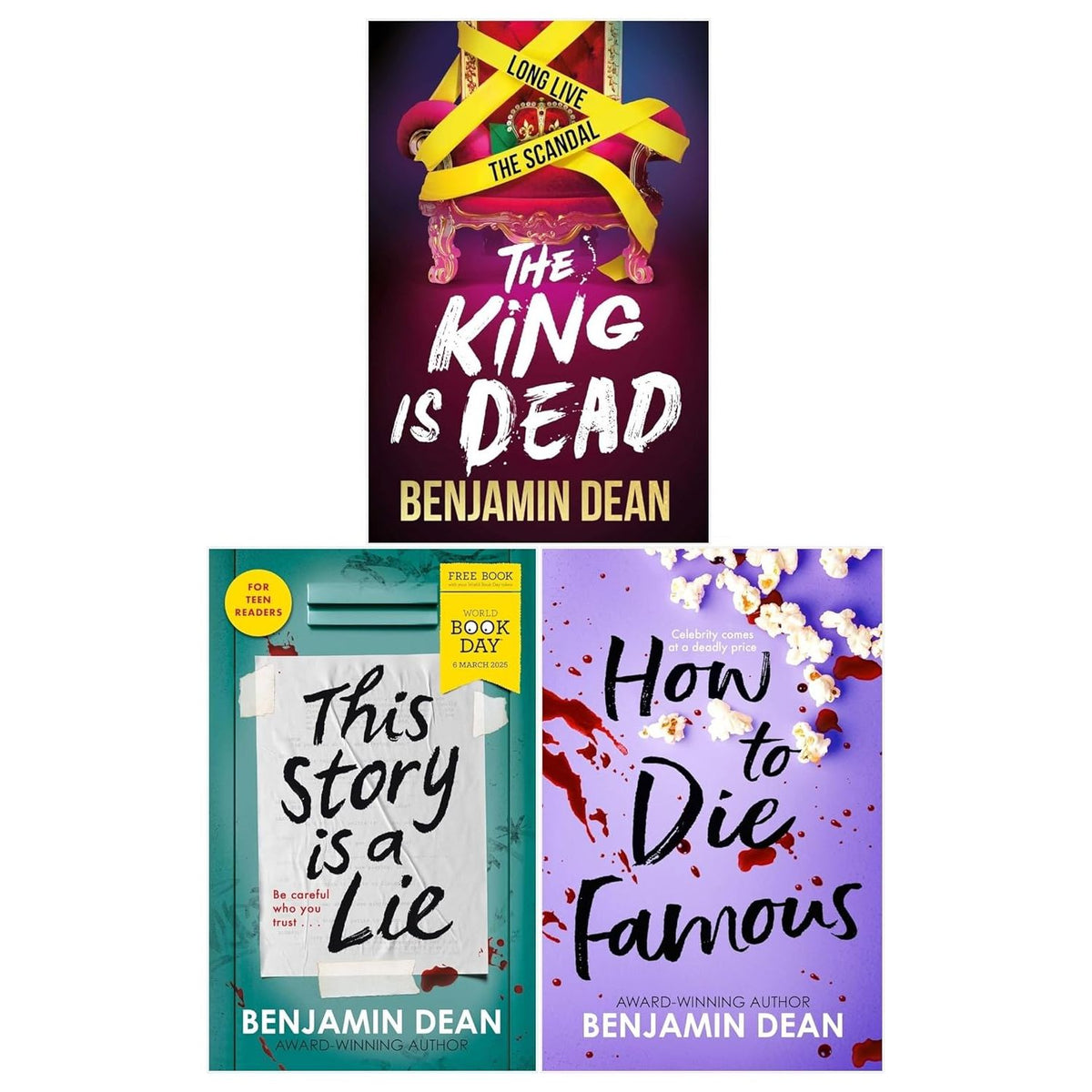 Benjamin Dean 3 Books Collection Set The King is Dead, This Story is a