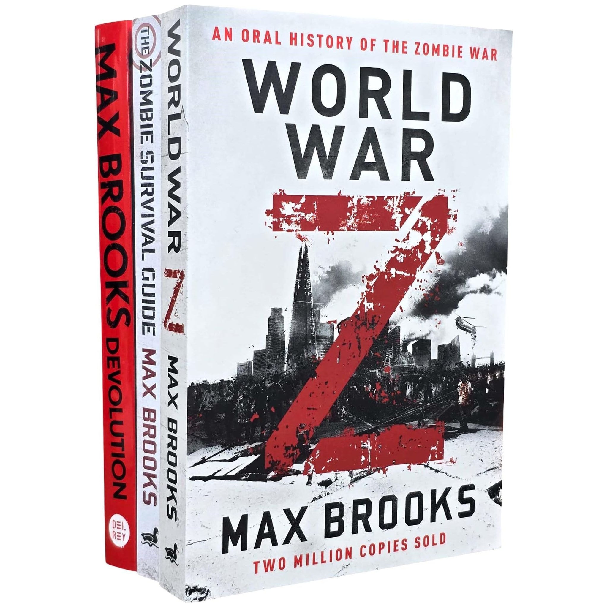 Max Brooks 3 Books Collection Set (World War Z, The Zombie Survival Gu