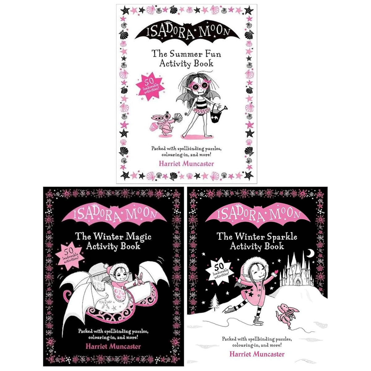 Isadora Moon The Winter Magic & Summer Fun Activity 3 Books Collection ...