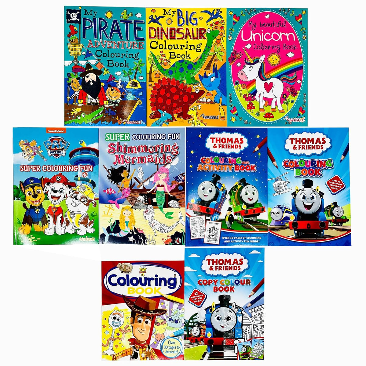 Children Colouring Books Collection Set - 9 Books Bundle Ser | The Book ...