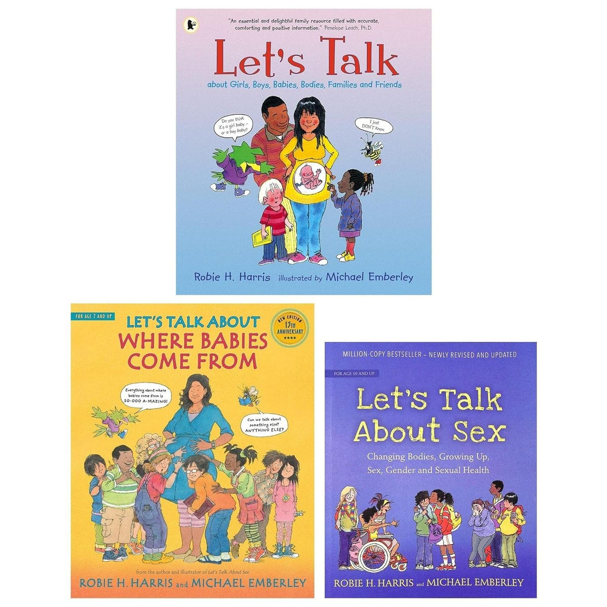 Lets Talk Series By Robie H. Harris And Michael Emberley 3 Books Colle ...