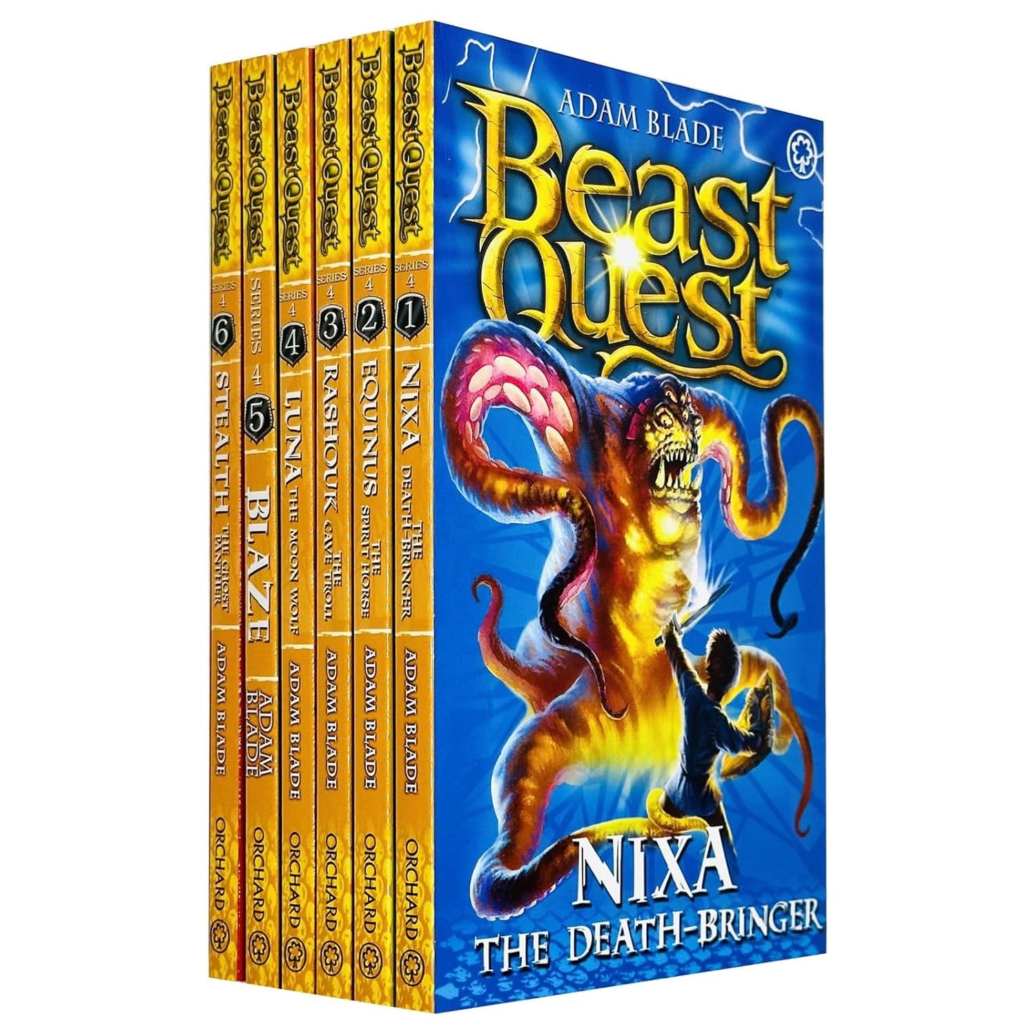 Beast Quest Series 4 Collection 6 Books Set by Adam Blade