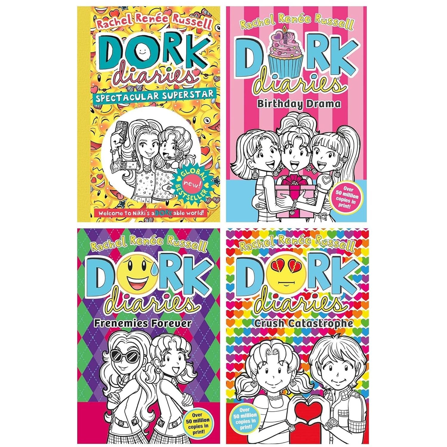 Dork Diaries 4 Books Collection Set Volume 11-14 (Dork Diaries ...
