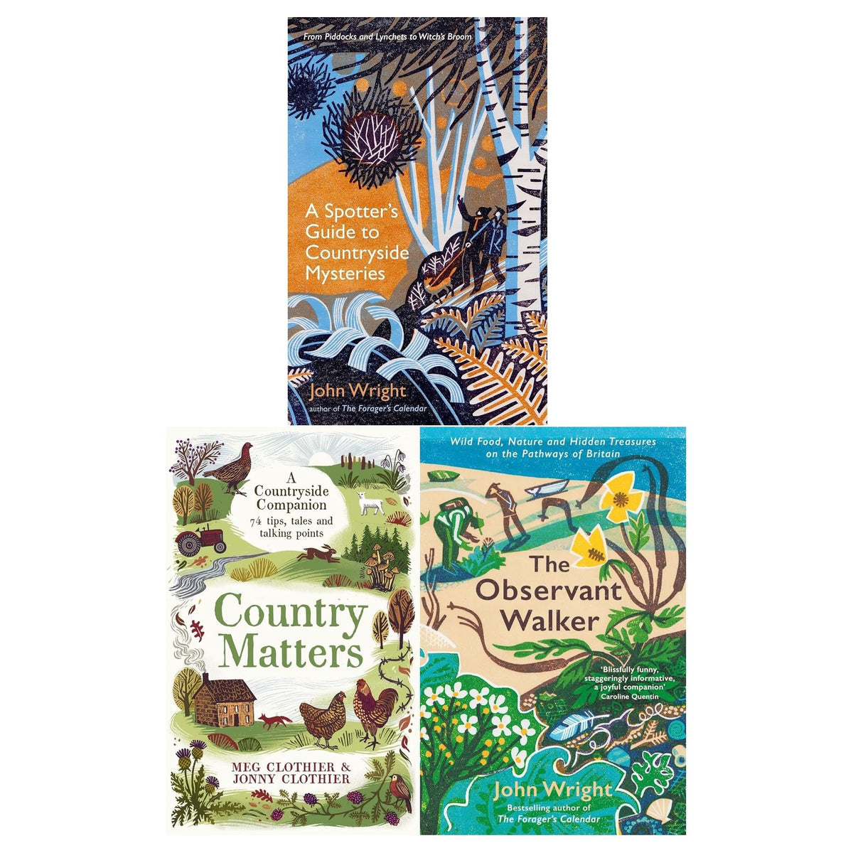 Countryside 3 Books Collection Set by John Wright, Meg Clothier, Jonny ...