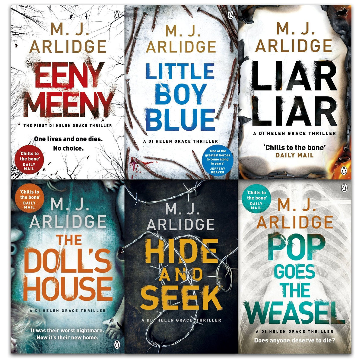 M. J. Arlidge Detective Inspector Helen Grace Series Collection 6 Book ...