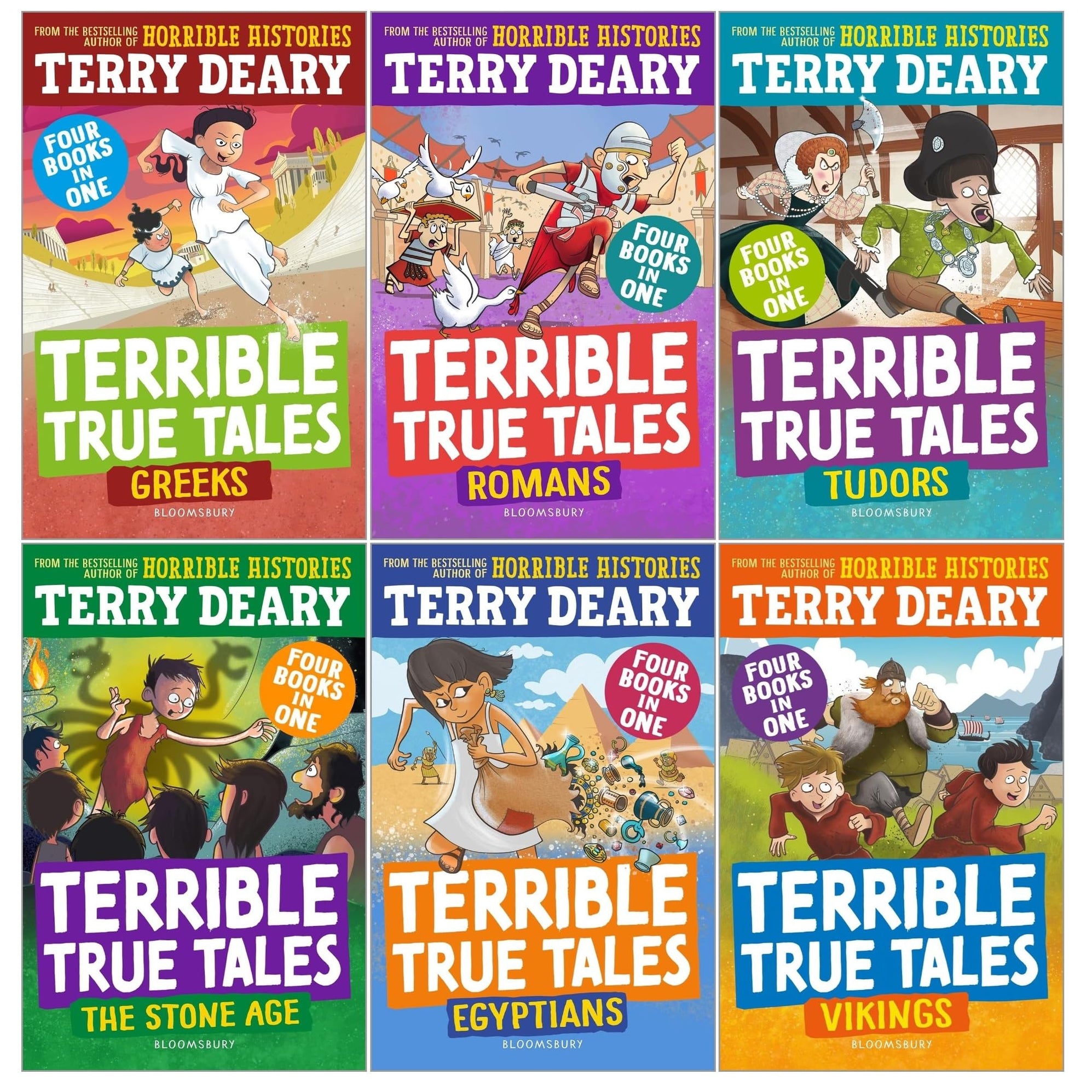 Terrible True Tales Series 6 Books Collection Set by Terry Deary ...