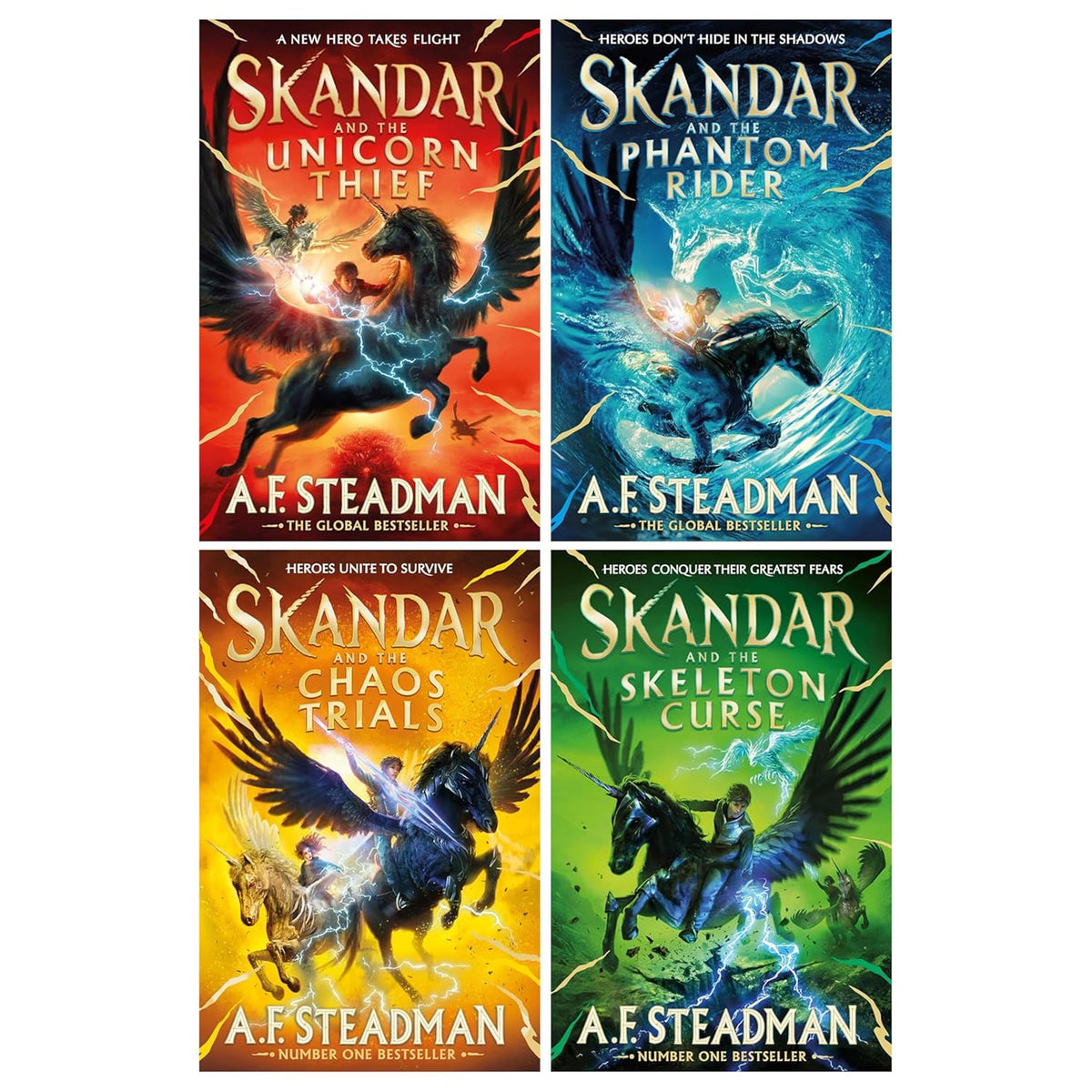 Skandar Series 4 Books Collection Set By A.F. Steadman (Skandar and th ...