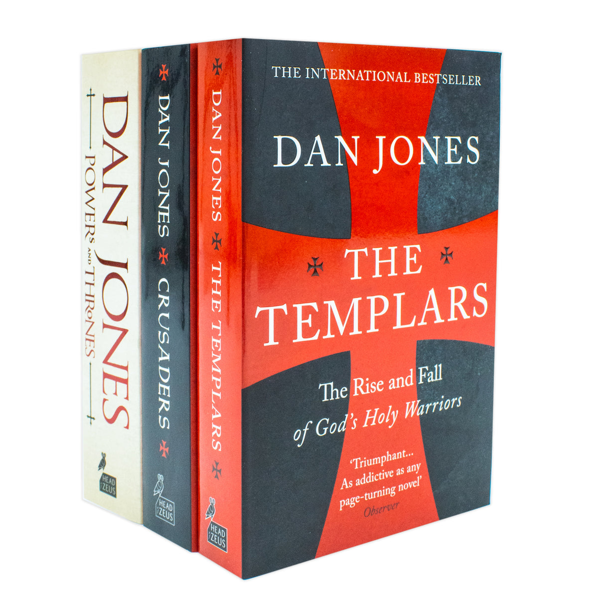 Dan Jones Collection 3 Books Set (Templars, Crusaders, Powers and Thro