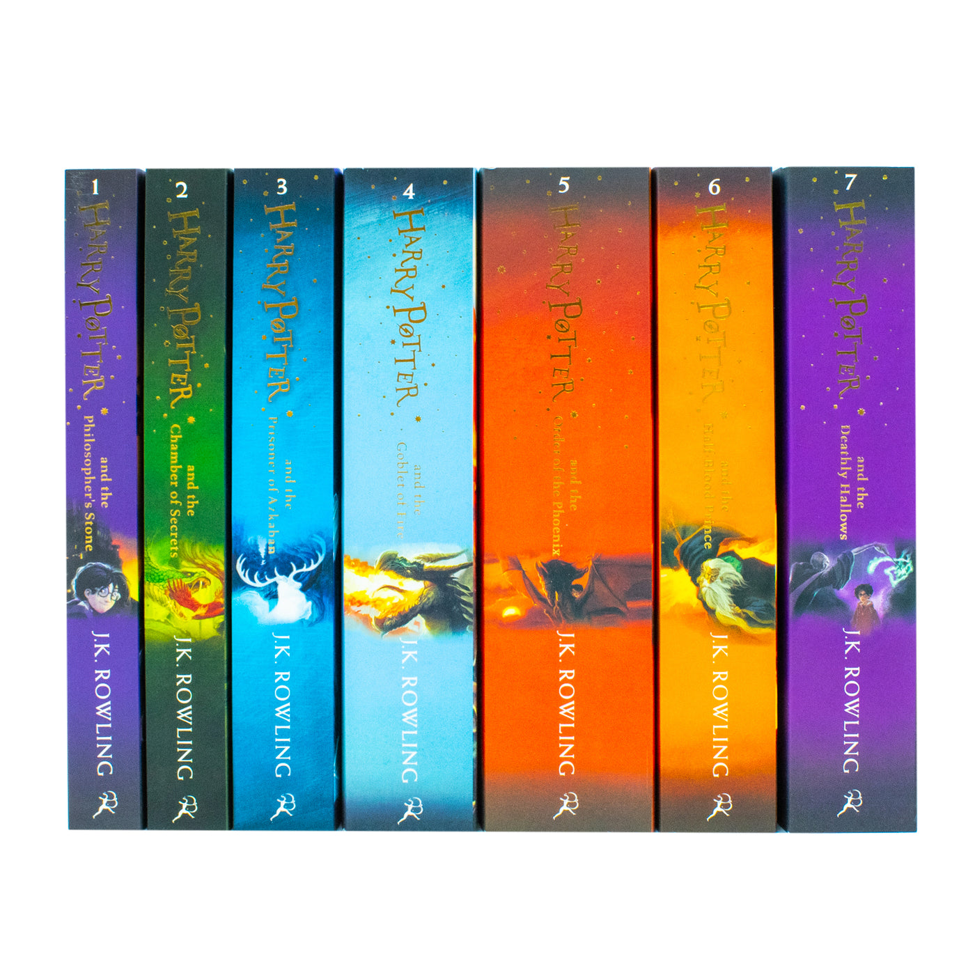 Harry Potter Complete Full 7 Books Childrens Box Set Collection by J.K
