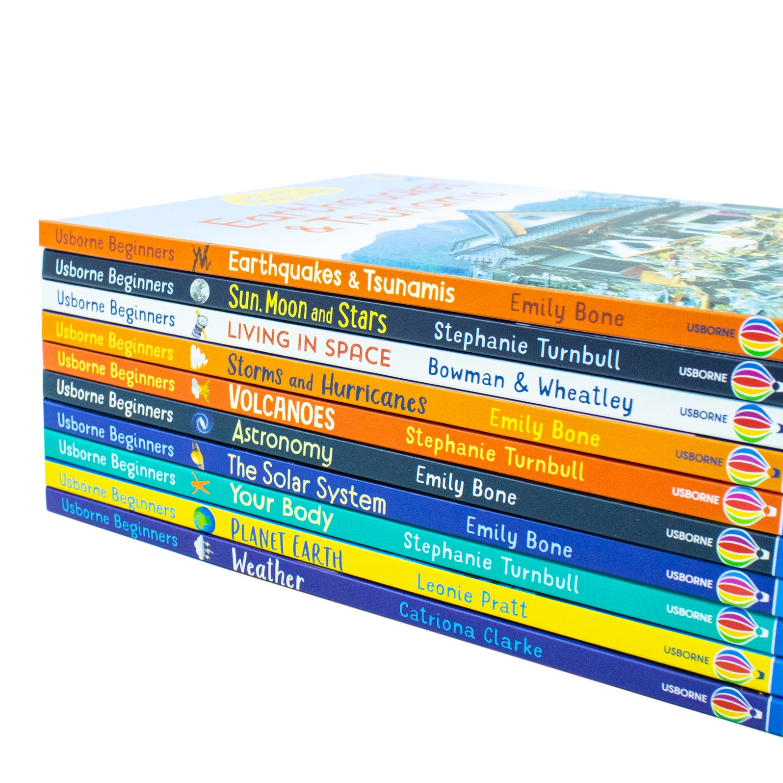 Usborne Beginners Science 10 Books Collection Set (Sun, Moon and Stars ...