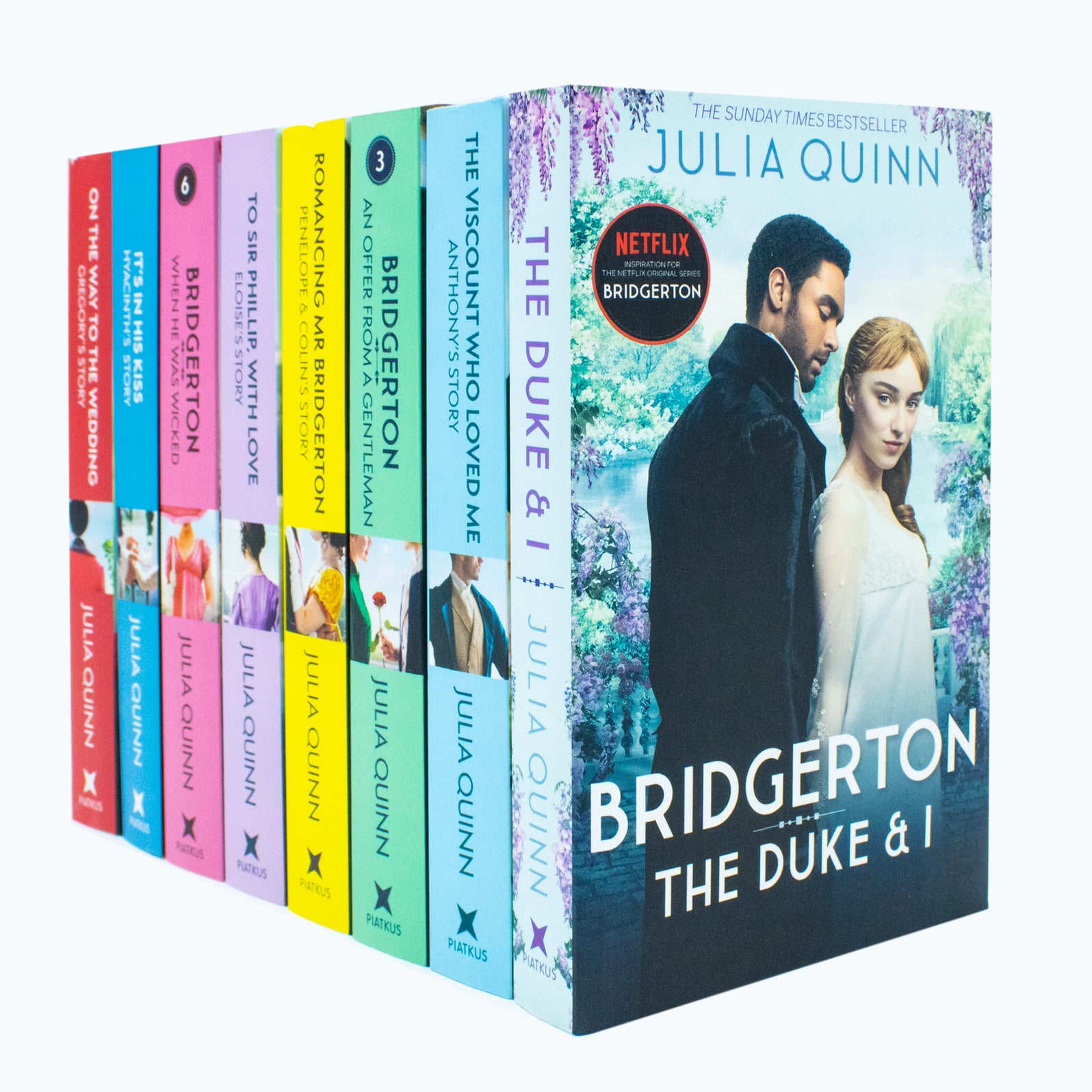 Bridgerton Family Book Series Complete Books 1 - 8 Collection Set by J
