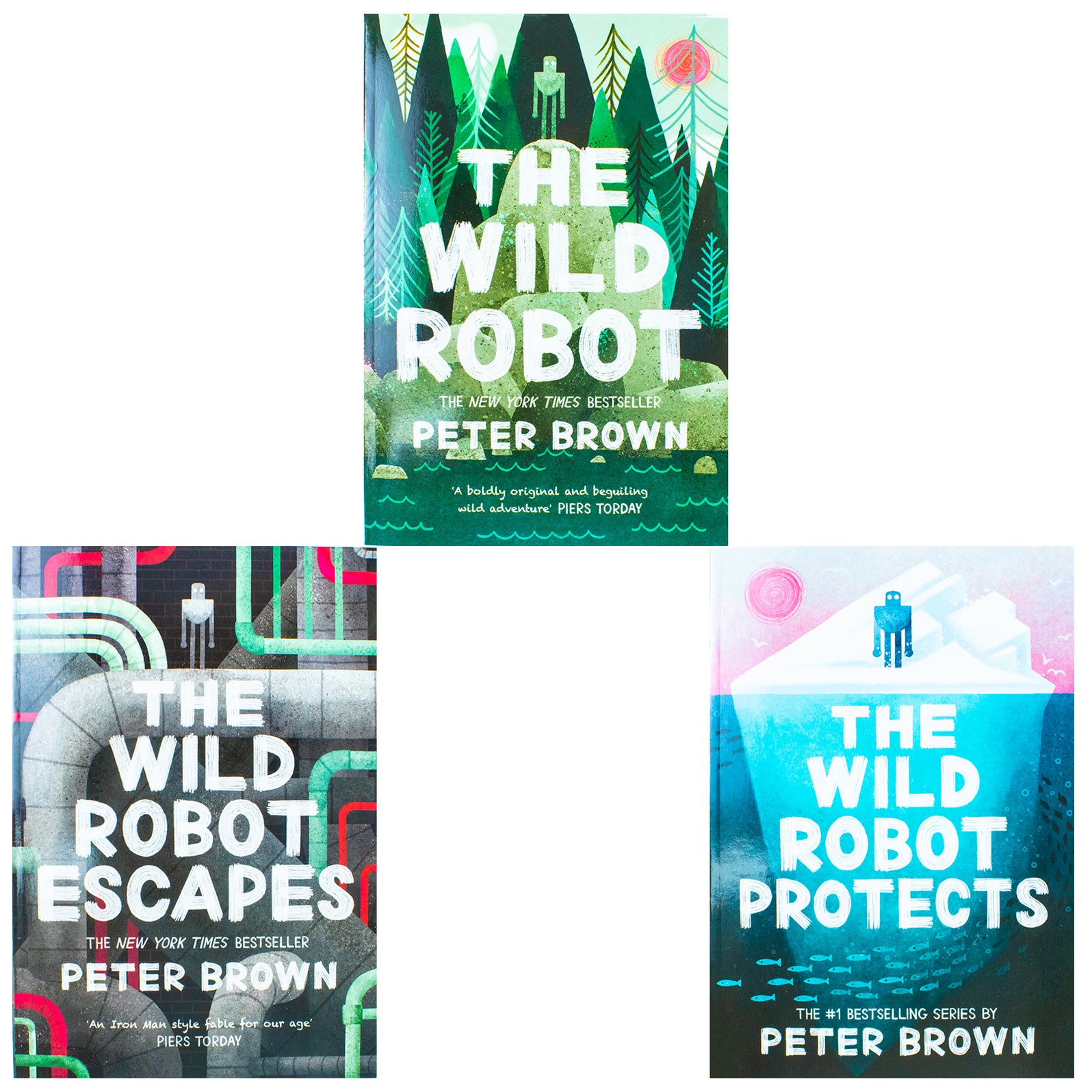 The Wild Robot Series 3 Books Collection (The Wild Robot, The Wild ...