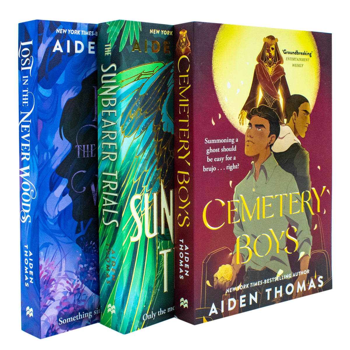 Aiden Thomas Collection 3 Books Set (Cemetery Boys, The Sunbearer ...