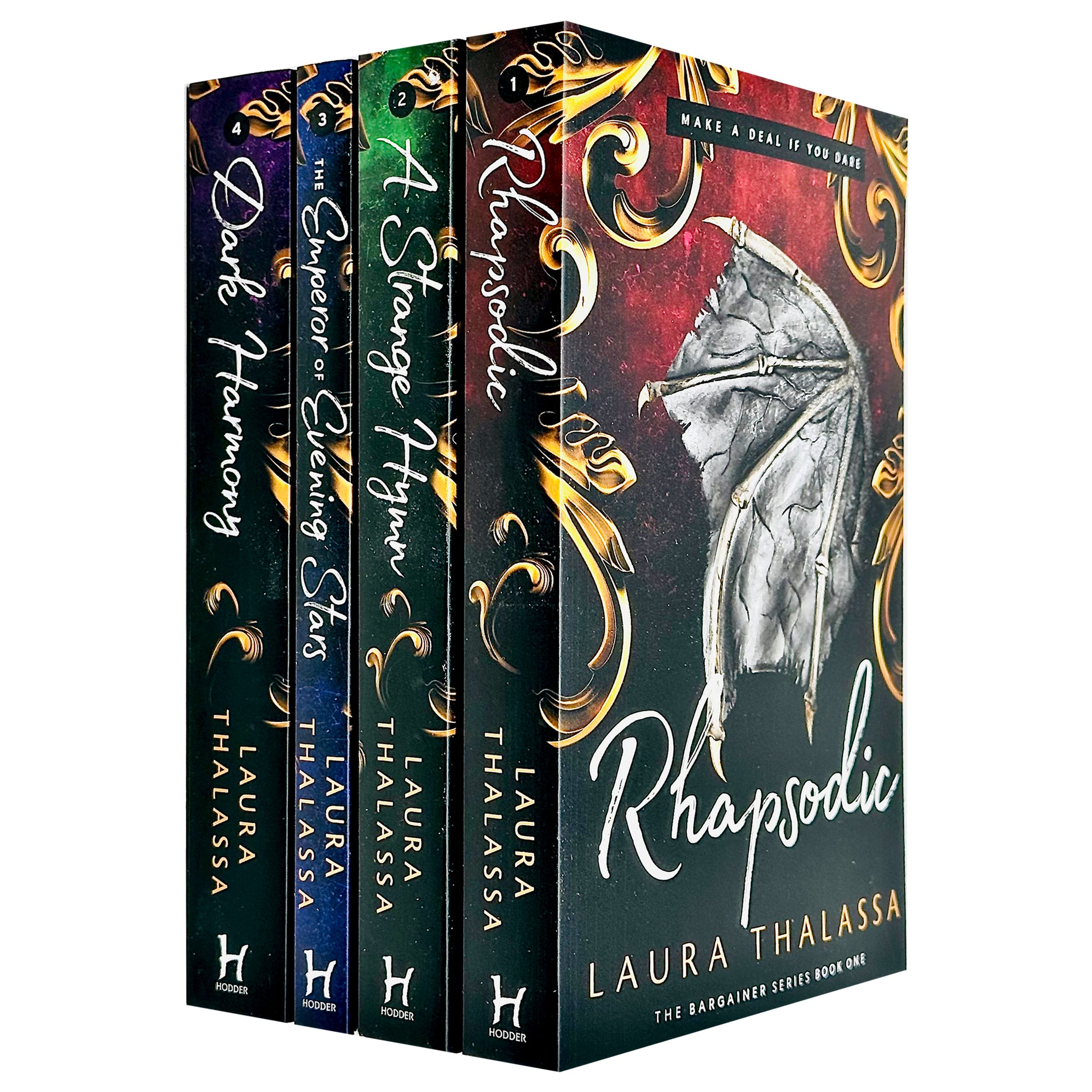 The Bargainer Series 4 Books Collection Set by Laura Thalassa(Rhapsodic ...