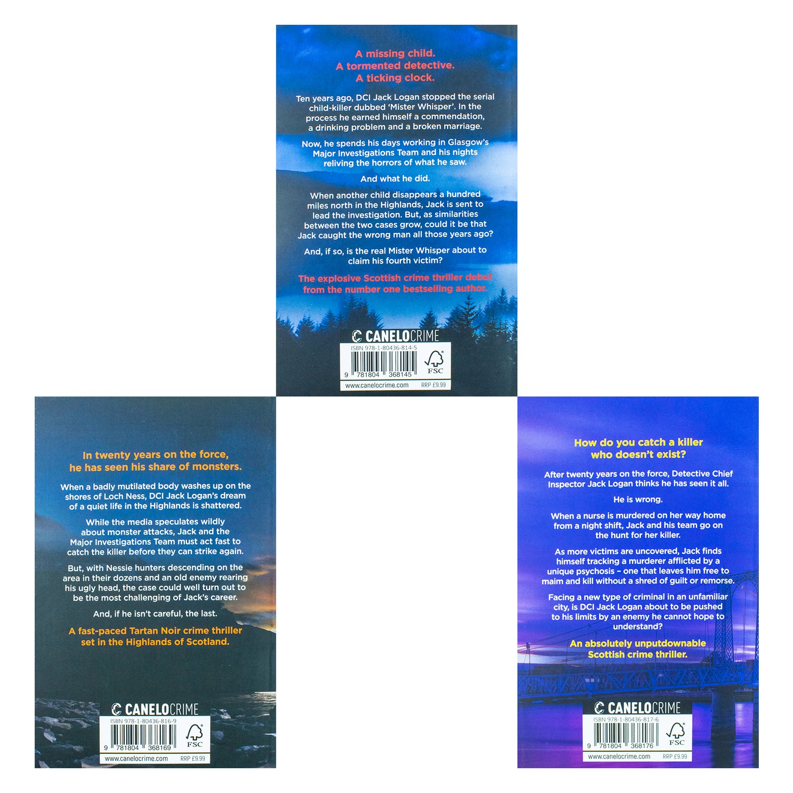 DCI Logan Crime Thrillers 3 Books Collection Set By JD Kirk (Thicker ...