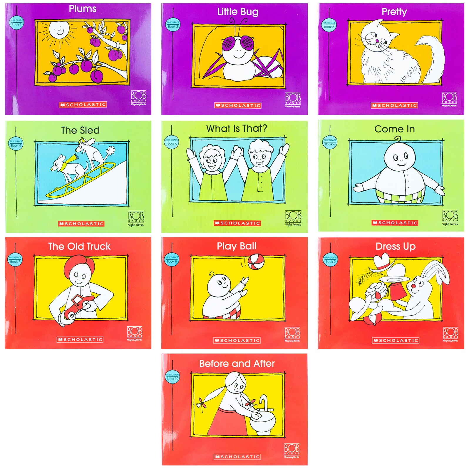 Bob Books - Sight Words First Grade Box Set Phonics, Ages 4 and Up ...