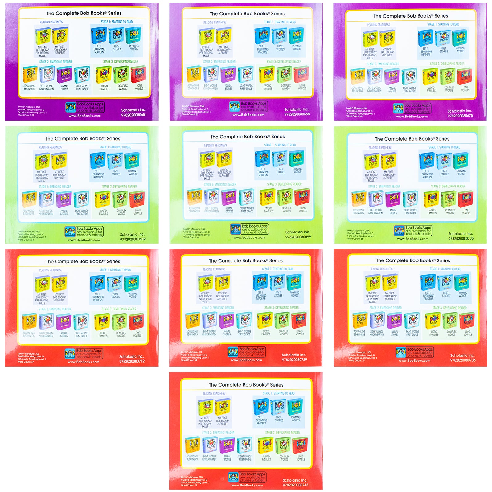 Bob Books - Sight Words First Grade Box Set Phonics, Ages 4 and Up ...