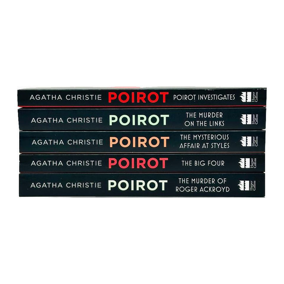 Hercule Poirot Series 5 Books Collection Set By Agatha Christie | The ...