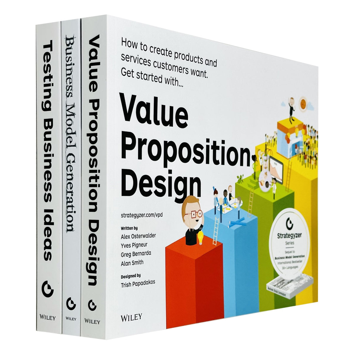 Alexander Osterwalder 3 Books Collection Set Value Proposition Design, Business Model Generation ...