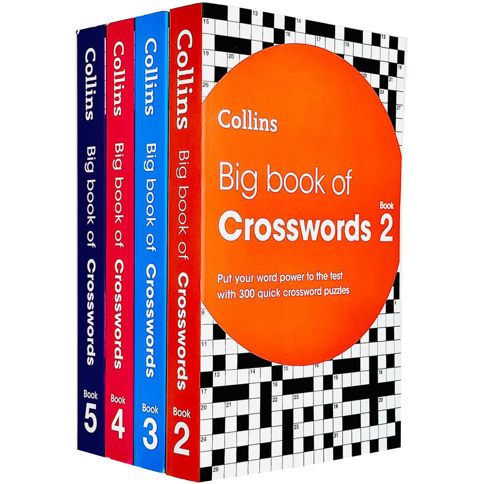 Big Book of Crosswords 2 3 4 5 Collection 4 Books Set By Collins ...