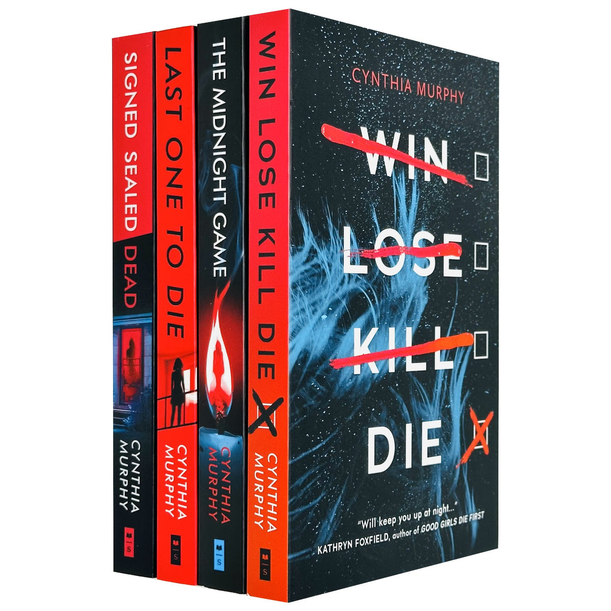 Cynthia Murphy 4 books Set(Signed Sealed Dead,The Midnight Game,Last One To Die,Win Lose Kill ...