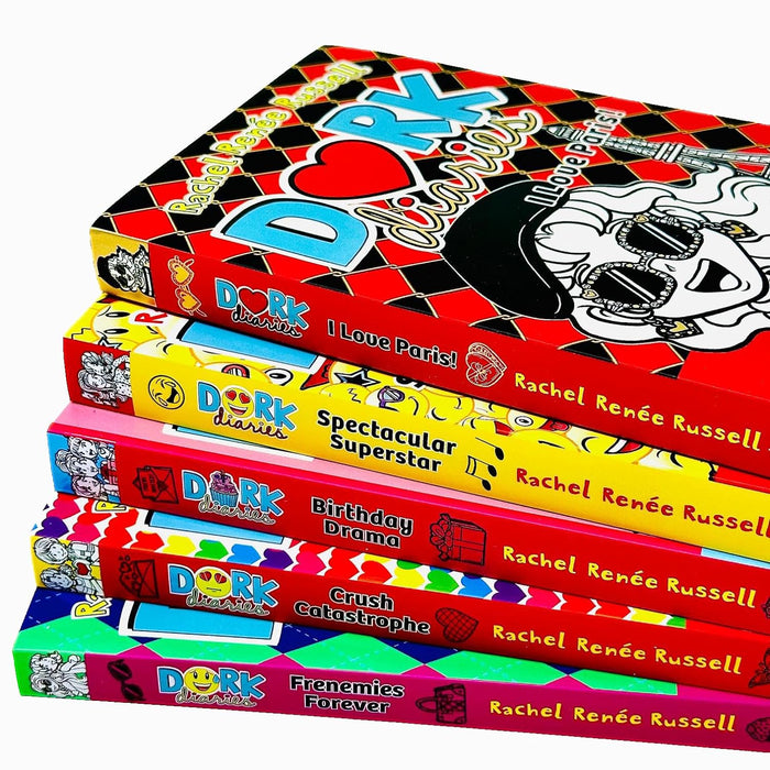 Dork Diaries Collection 5 Books Set (Volume 11-15) By Rachel Renee ...