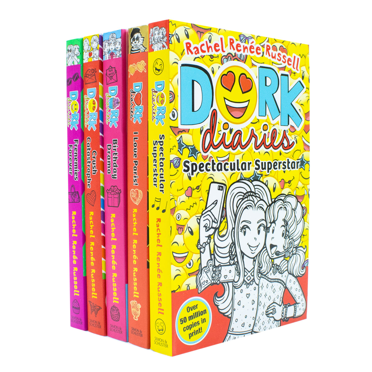 Dork Diaries Collection 5 Books Set (Volume 11-15) By Rachel Renee ...